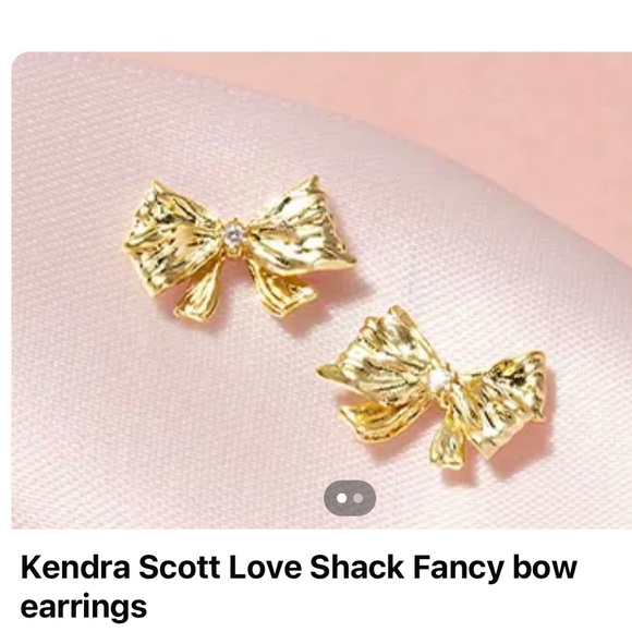 Kendra Scott | Jewelry | Kendra Scott X Love Shack Fancy Gold Bow Earrings | Poshmark